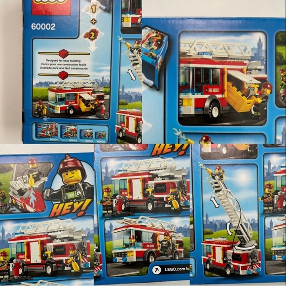 Lego | Toys | Legos Fire Truck Car People Building Blocks Toy Retired ...